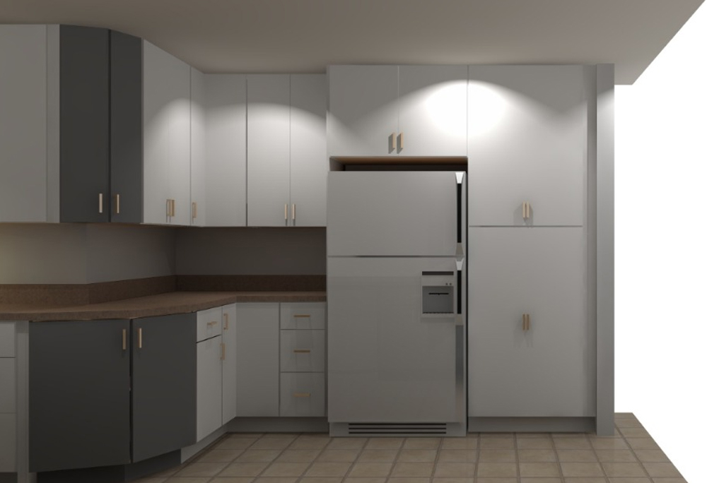 3D – KITCHEN DESIGN – Secured Cabinets